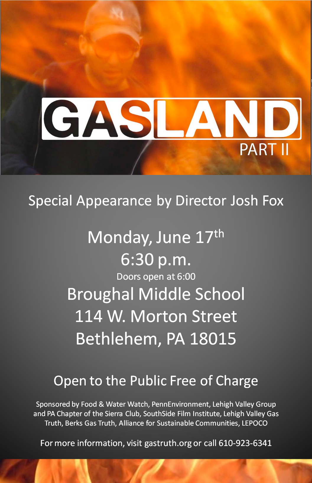 Josh Fox to Bring Gasland, Part II to Bethlehem, June 17th | Berks Gas ...